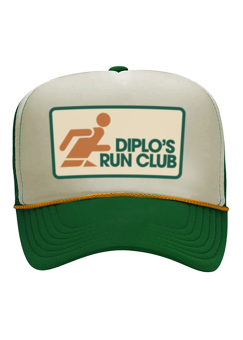 Diplo's Run Club Running Man Green Trucker Hat